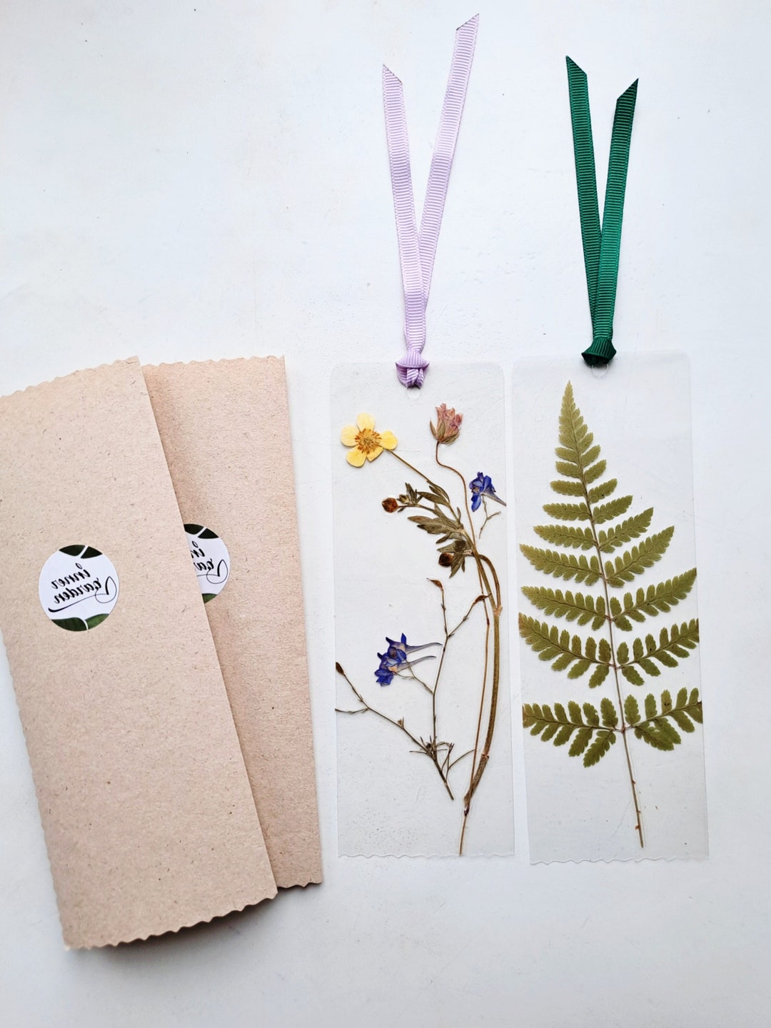 Botanical Bookmarks Real Flowers Pressed Flowers Bookmarks Dried ...