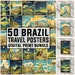 50 Brazil Vintage Travel Posters, Wall Art, Vintage Poster, Brazil ...