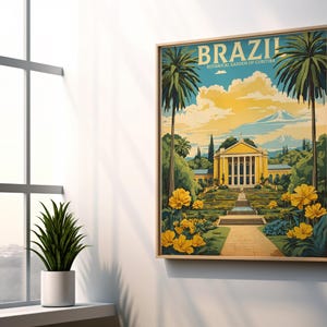 50 Brazil Vintage Travel Posters, Wall Art, Vintage Poster, Brazil ...