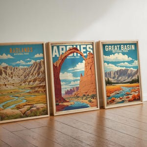 All 63 US National Parks Vintage Travel Posters Bundle, National Parks ...