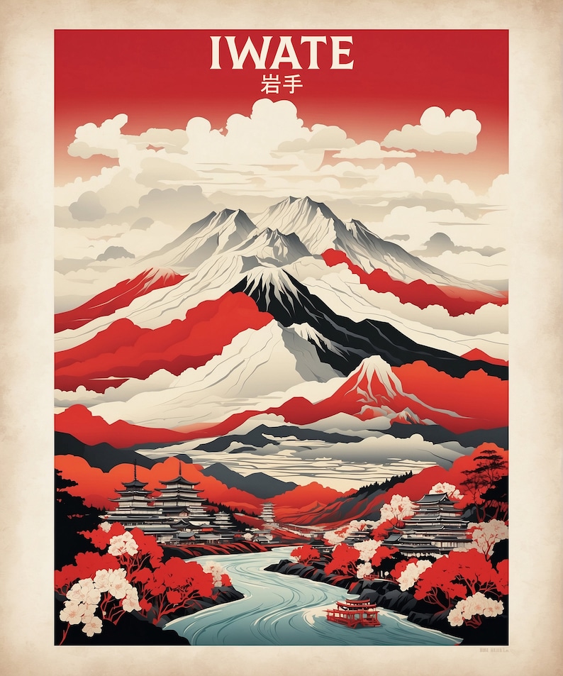 50 Japan Vintage Travel Posters, Japanese Wall Art, Vintage Poster ...
