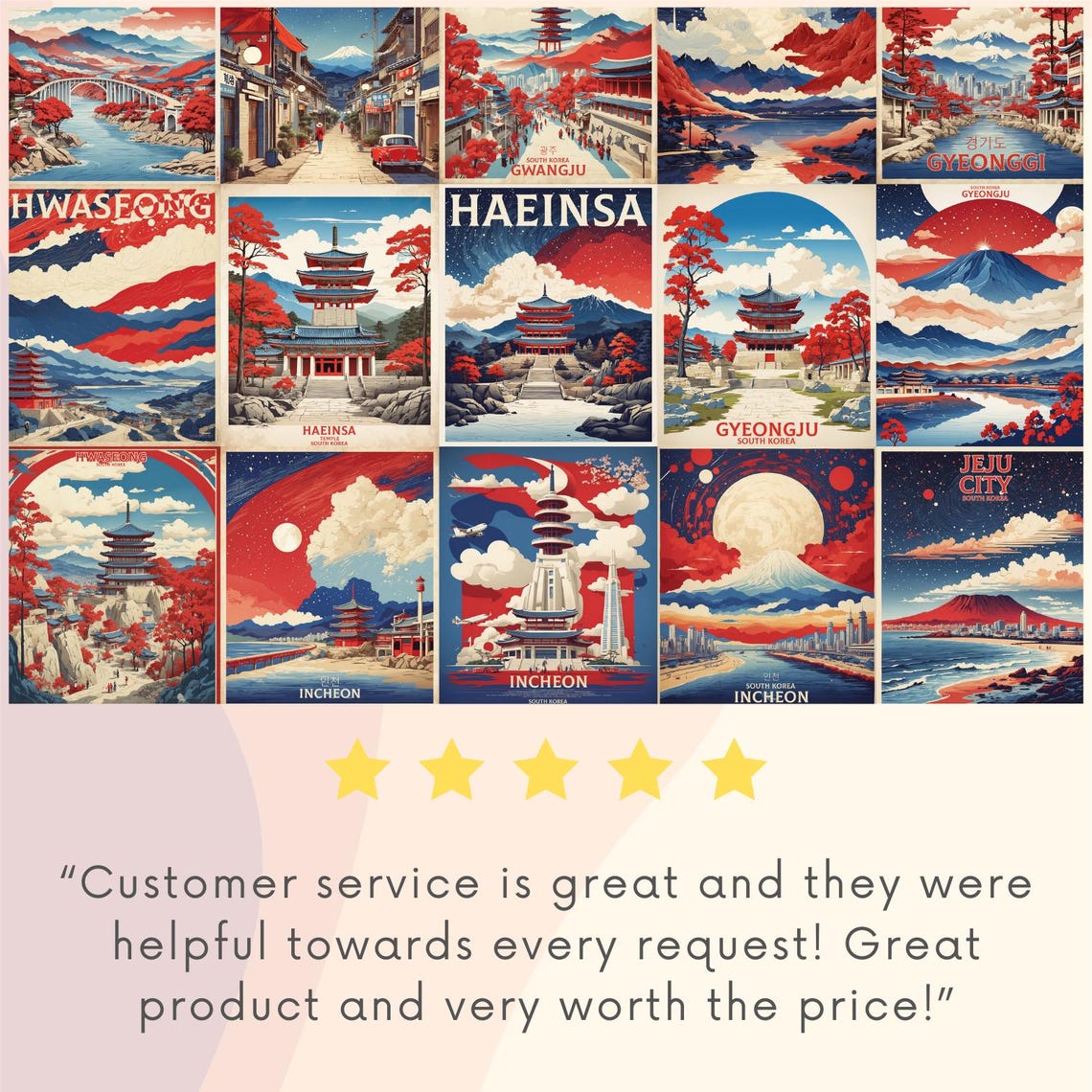 100 South Korea Vintage Travel Posters, South Korea Wall Art, Vintage ...