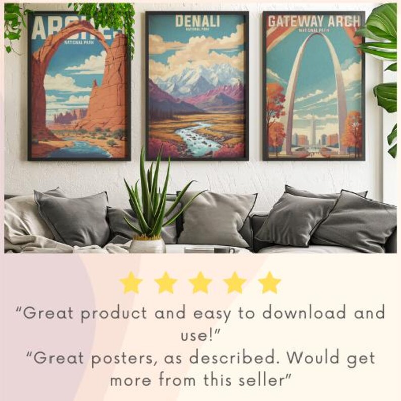 All 63 US National Parks Vintage Travel Posters Bundle, National Parks ...
