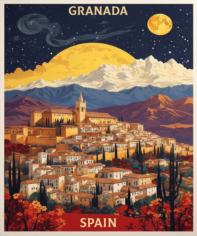 75 Spain Vintage Travel Posters, SVG, PDF, JPEG Spanish Wall Art, Spain ...
