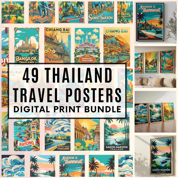 Thai Poster Vintage - Etsy