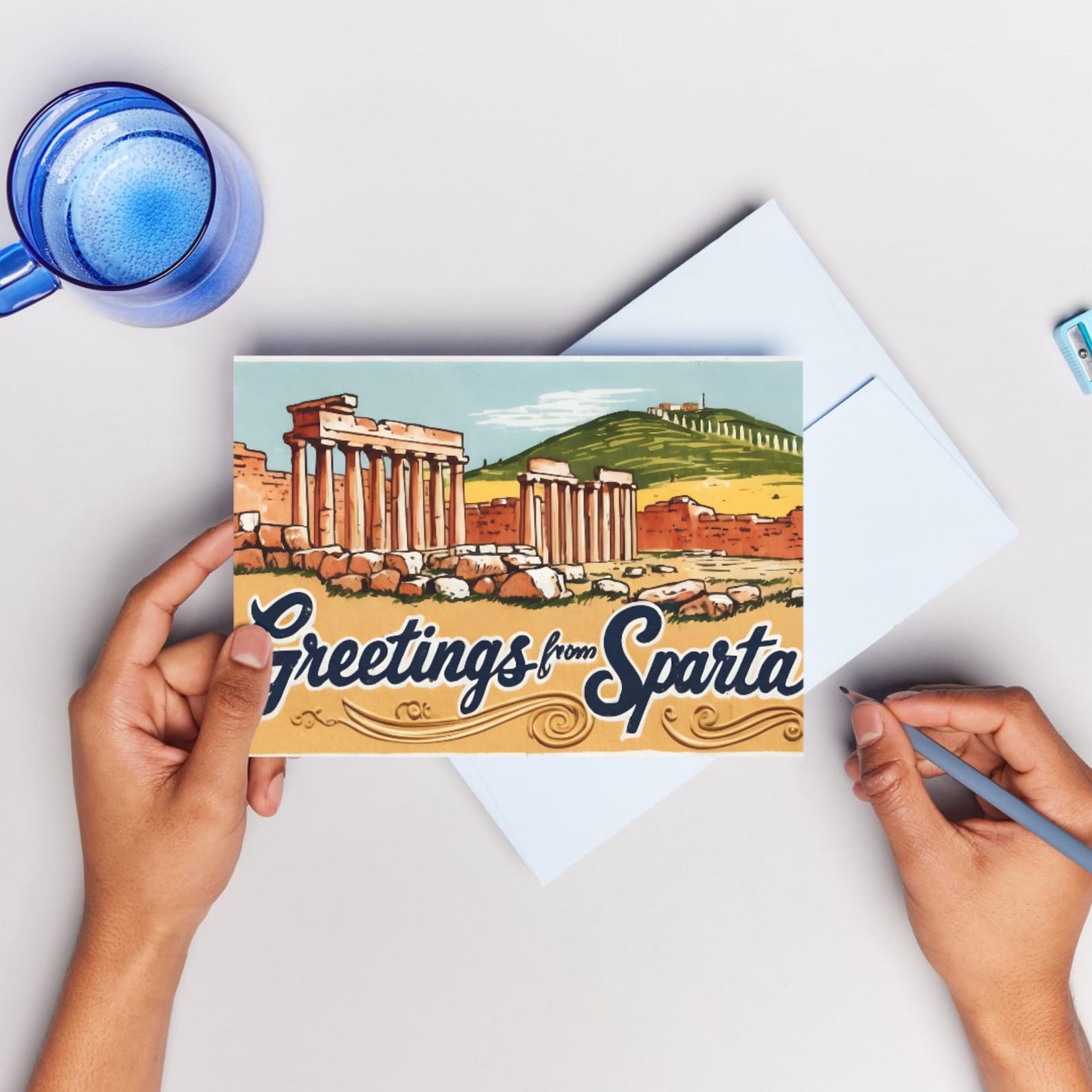 Greece Postcard Set, Cities From Greece, Greek Towns, Vertical ...