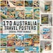 170 Australia Vintage Travel Posters, Australian Wall Art, Vintage ...