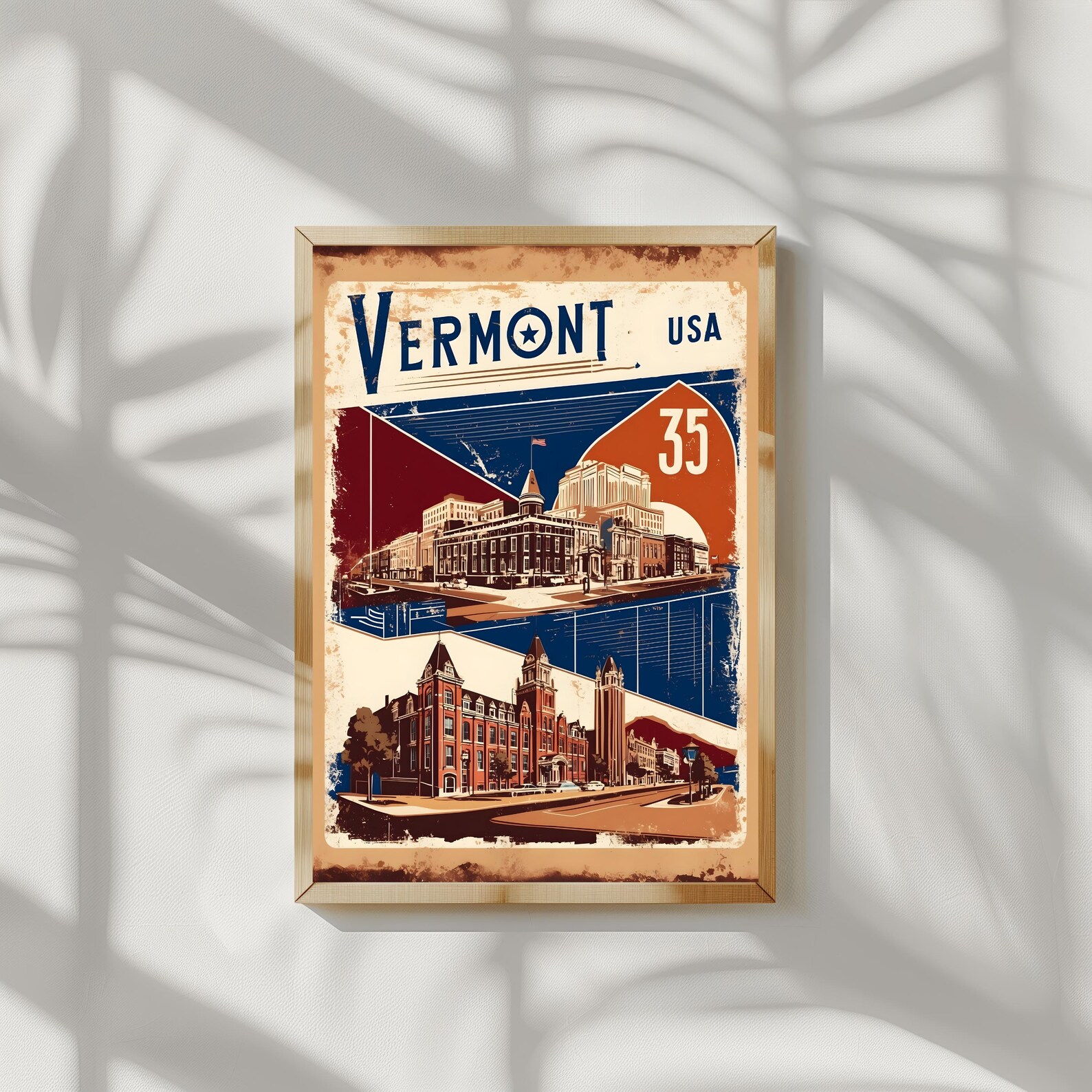 All 50 States US Vintage Travel Prints, SVG, PDF, Usa Wall Art, Vintage ...