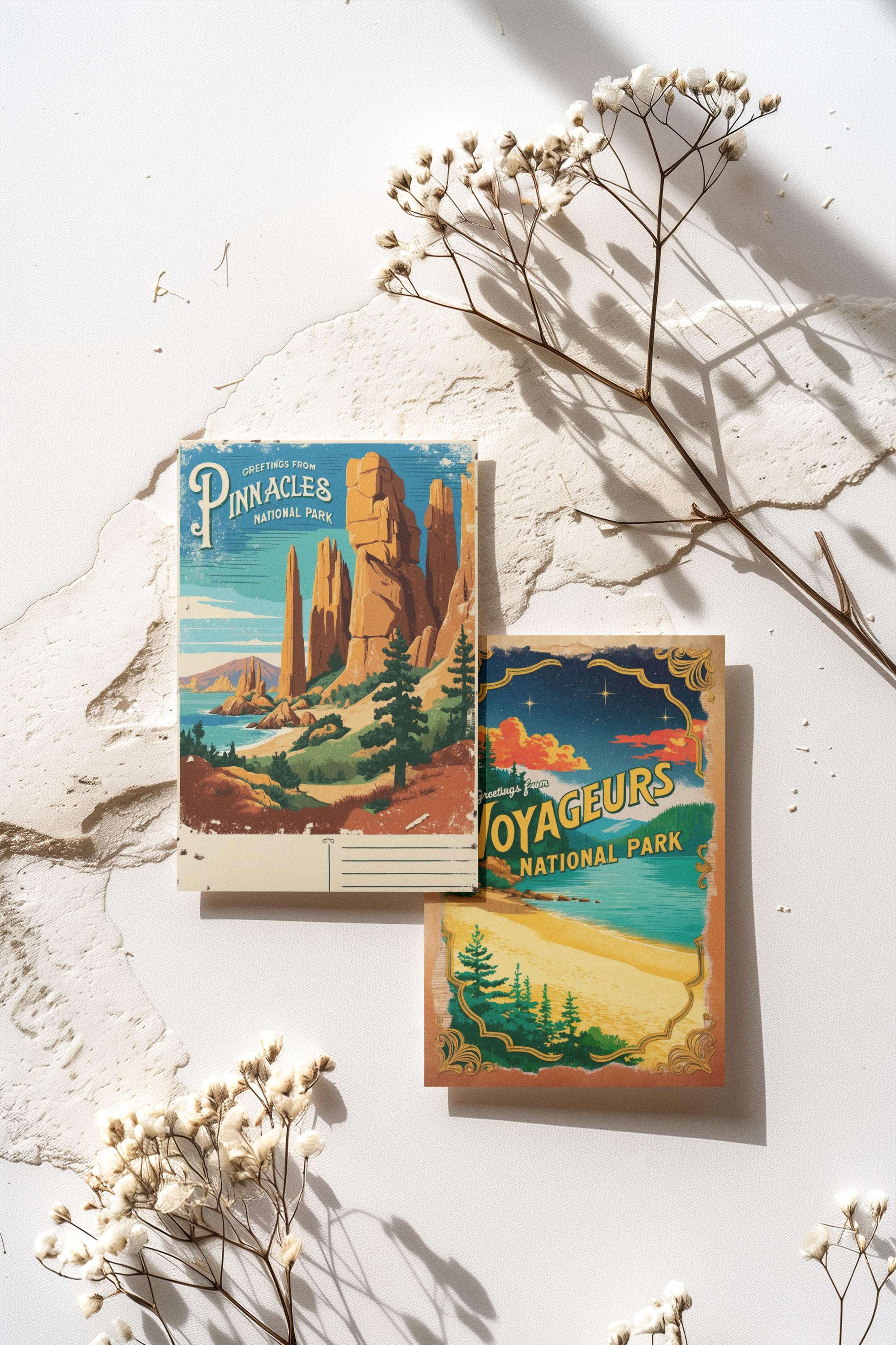 National Park Postcard Set 2 of Each, 63 Parks, Horizontal and Vertical ...