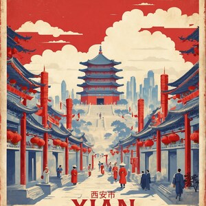 50 China Vintage Travel Posters, Chinese Wall Art, Vintage Poster ...