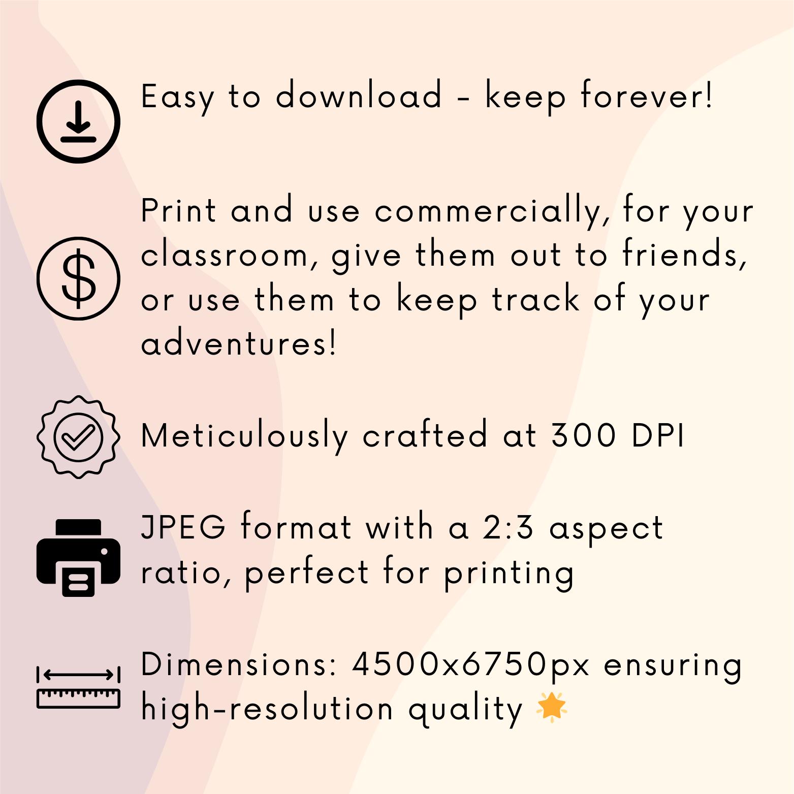 Set of US Postcards, All 50 States Postcard Set, State Silhouettes ...