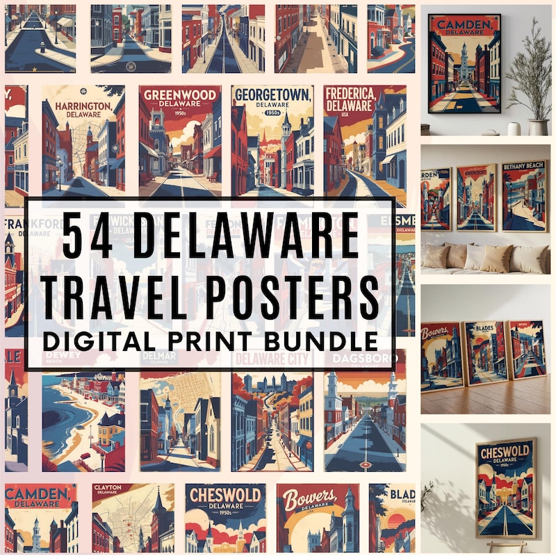 Delaware Poster - Etsy