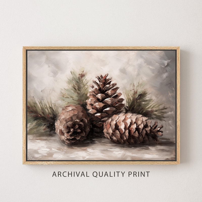 Painted Pine Cone Art - Etsy