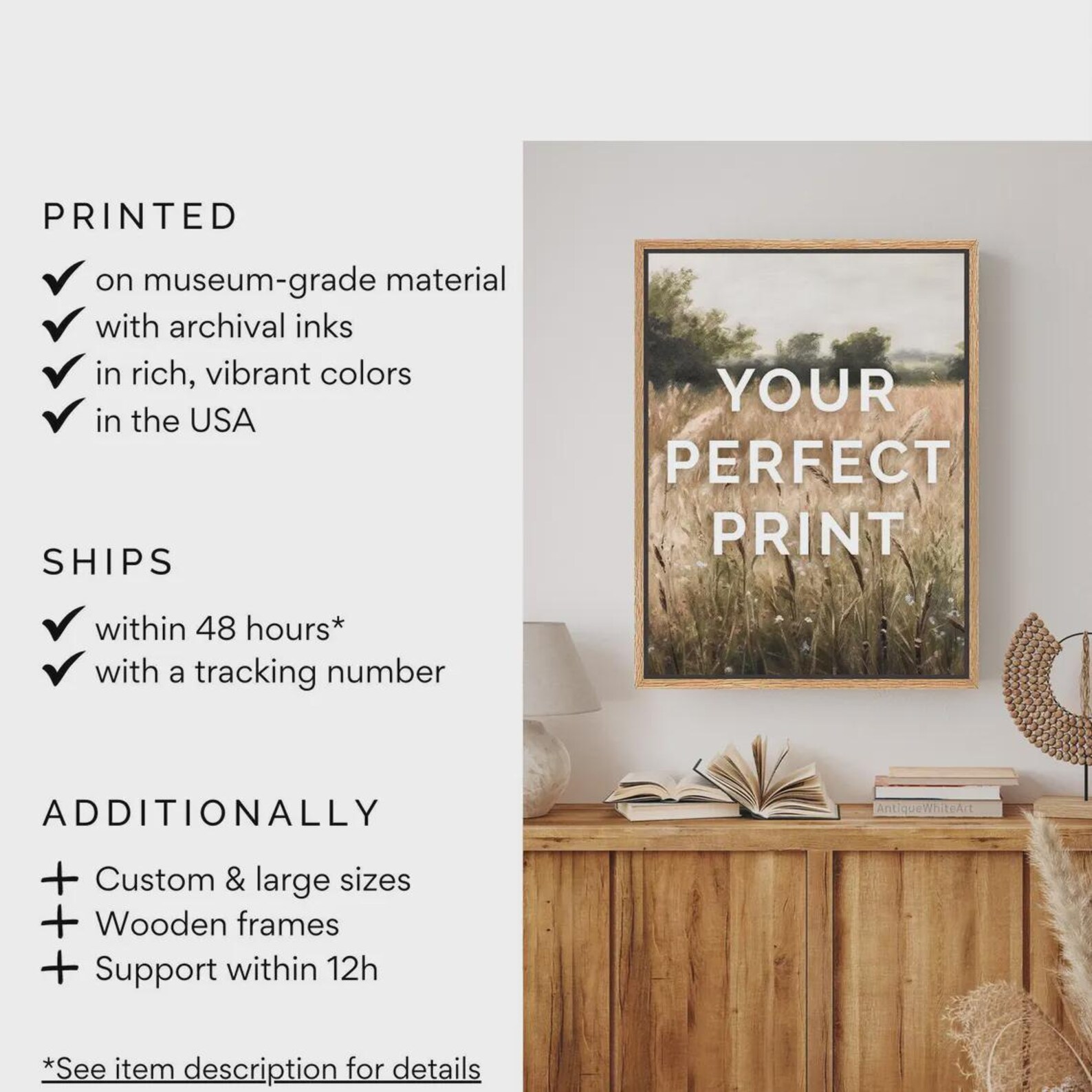 Printing Service: Custom Print, Matte Paper Print Custom Size, Large ...