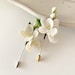 Blossom Lapel Pin Delicate Brooch Jasmine Lapel Pin Ivory Flower Lapel ...