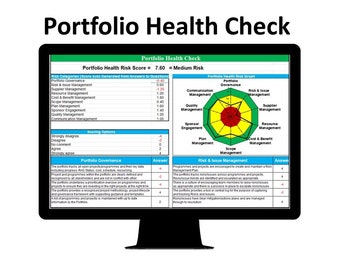 Benefits Health Check Project Assessment Tool (excel) PMI APM PRINCE2 ...