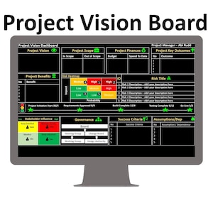 Project Vision Dashboard Powerpoint Project Management Tool Project ...