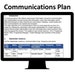 Communications Plan Document (word) PMI APM PRINCE2 - Etsy