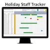 Holiday Annual Leave Tracker Employee Holiday Tracker Staff Holiday ...