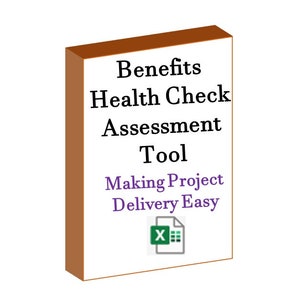 Benefits Health Check Project Assessment Tool (excel) PMI APM PRINCE2 ...