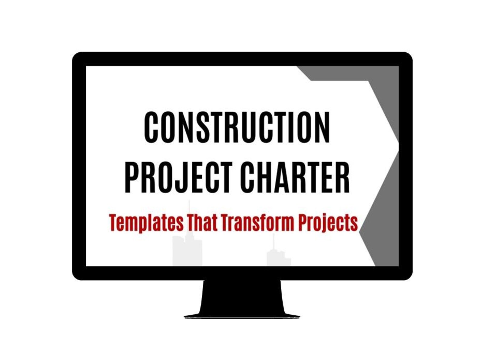 Construction Project Charter Template PID (word) PMI APM PRINCE2 - Etsy