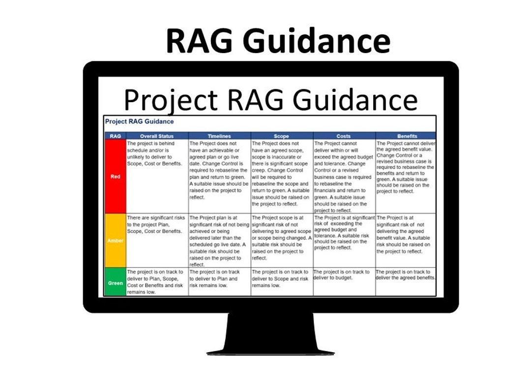 Project RAG Reporting Guidance Powerpoint - Etsy