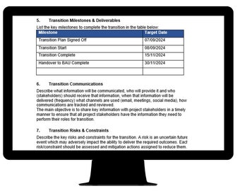 Project Management Plan PMP word PMI APM PRINCE2 - Etsy