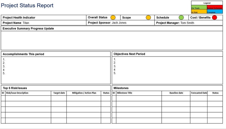 Project Status Report Powerpoint Excel 2 Documents for the Price of 1 ...