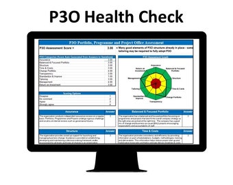 Benefits Health Check Project Assessment Tool (excel) PMI APM PRINCE2 ...