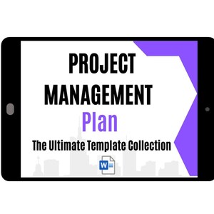 Project Management Plan PMP (word) PMI APM PRINCE2 - Etsy