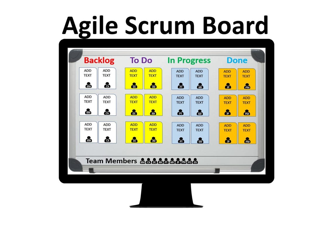 Agile Scrum Template Powerpoint & Excel. 2 Documents for the Price of 1 ...