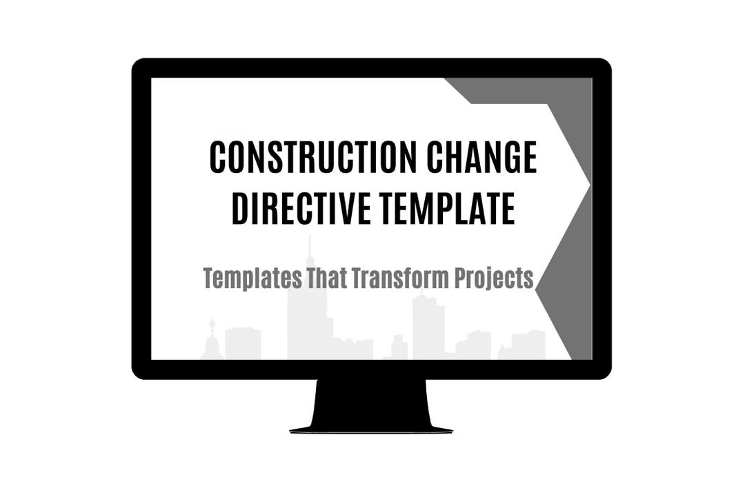 Construction Change Directive Template (construction Change Order, Site ...