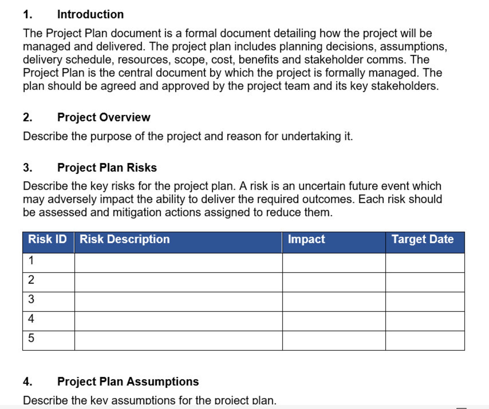 Project Management Plan PMP word PMI APM PRINCE2 - Etsy