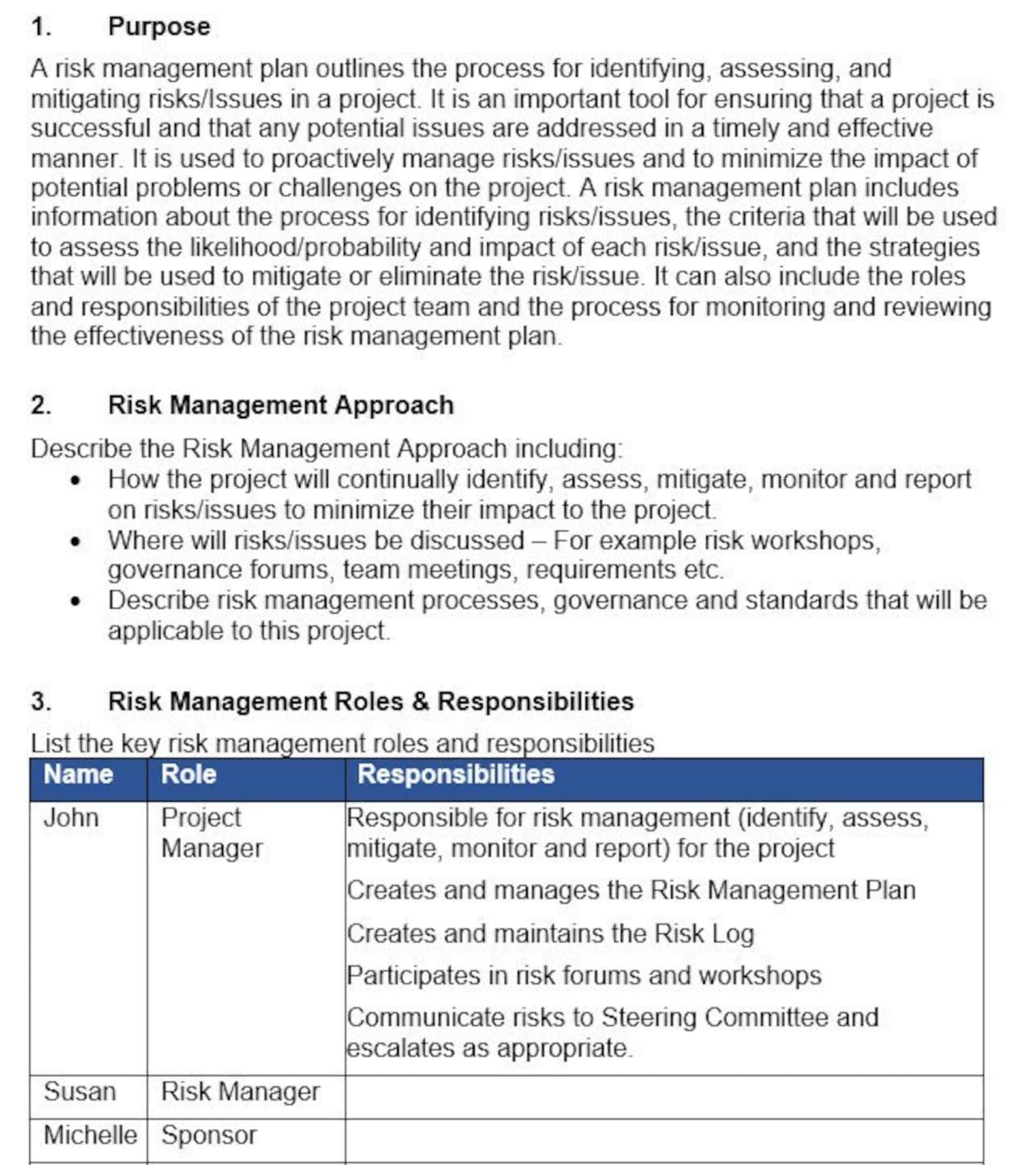 Risk Management Dashboard and Risk Management Plan. 2 Documents for Price of 1. RMP Risk ...