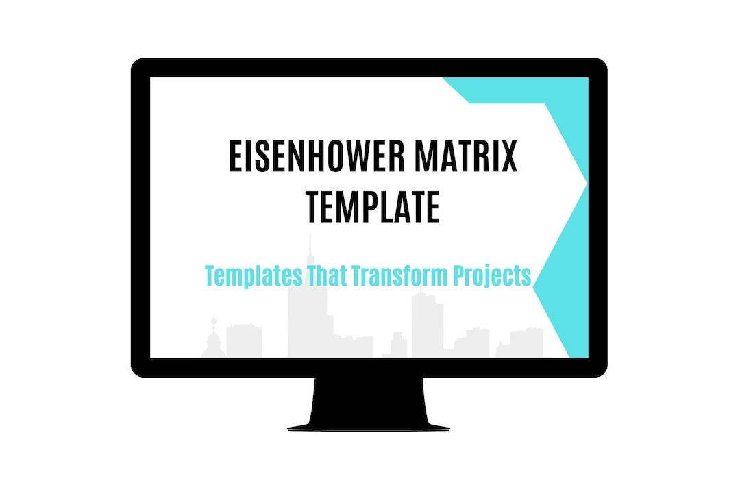 Eisenhower Matrix Template (time Management Matrix, Priority Matrix ...