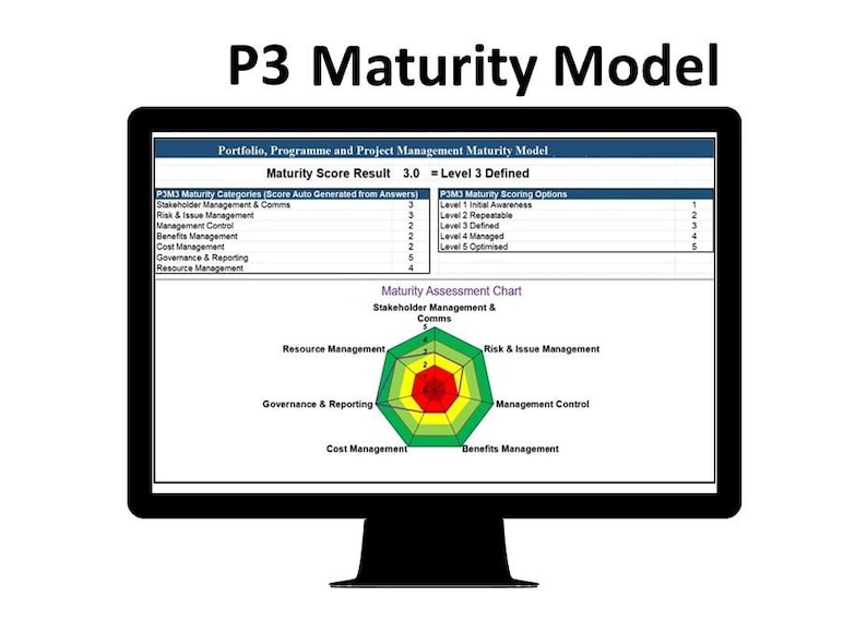 P3M3 Project Maturity Model Assessment Tool Excel (program Maturity ...