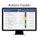 Actions Tracker Template Task Tracker Project Actions Tracker - Etsy