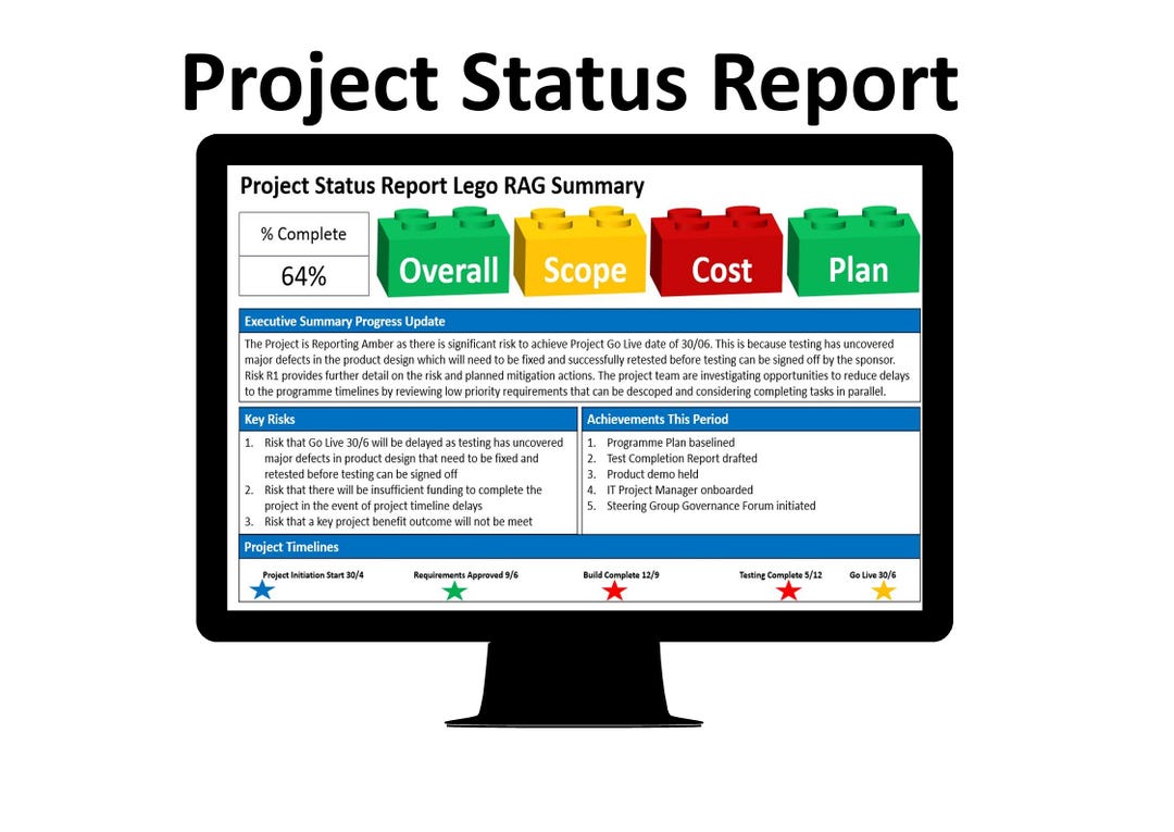 Project Status Report Lego RAG Dashboard (project Reporting, Project ...