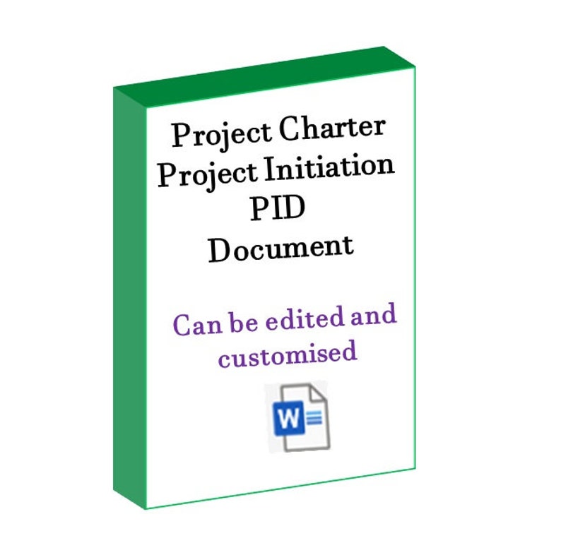 Project Charter PID Tor Brief (word) PMI APM PRINCE2 - Etsy