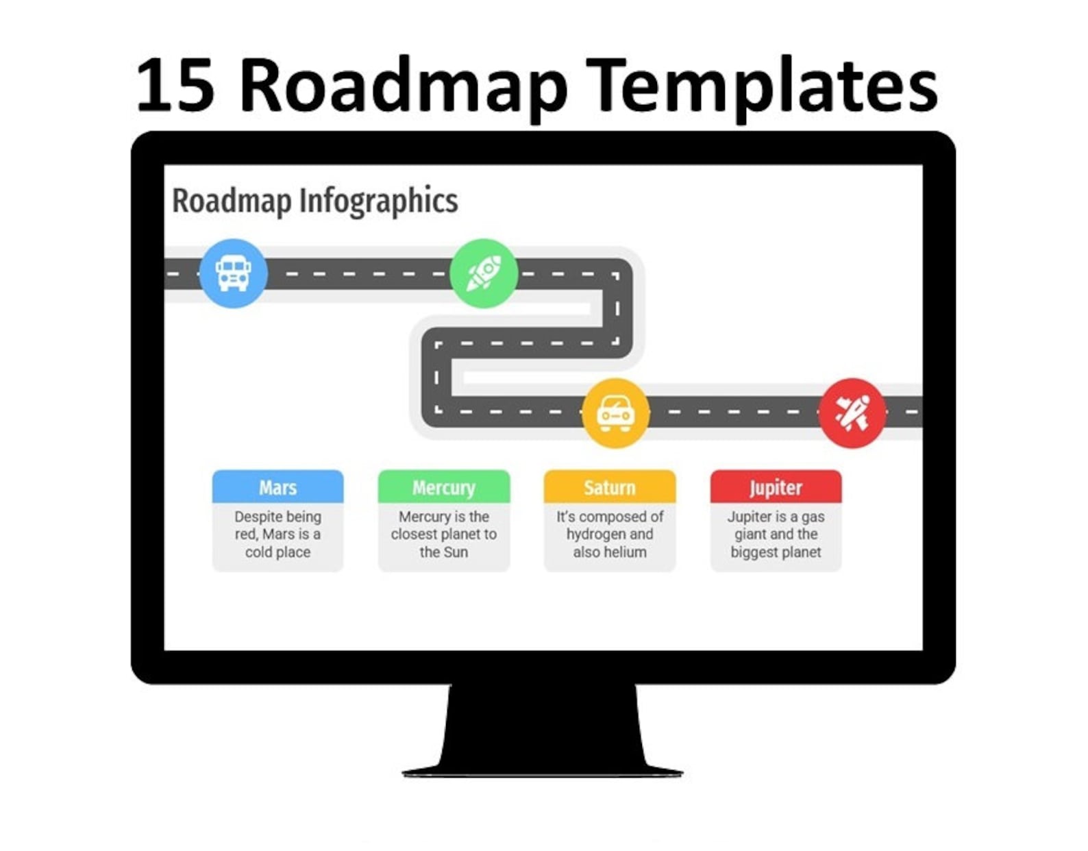 15 Roadmap Infographic Templates for the Price of 1. Incredible Value ...