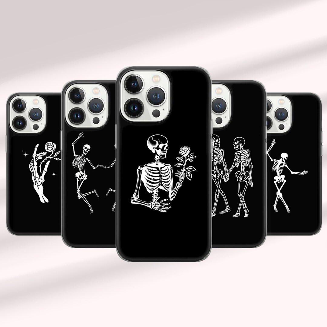 Aesthetic Skeleton Phone Case Skeleton Cover Fit for iPhone 15 Pro Max ...