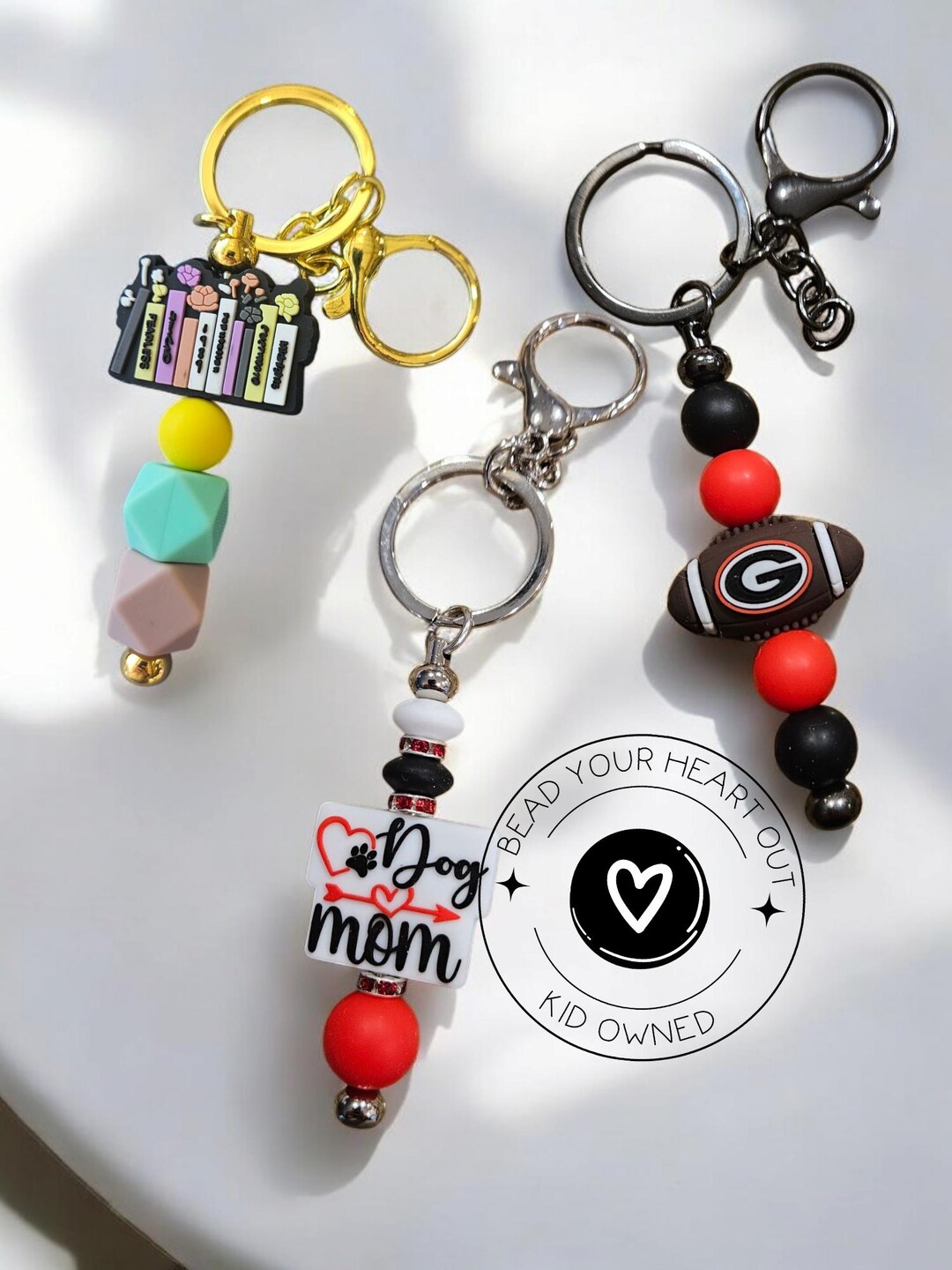 Keychain- Custom Beaded Item - Etsy