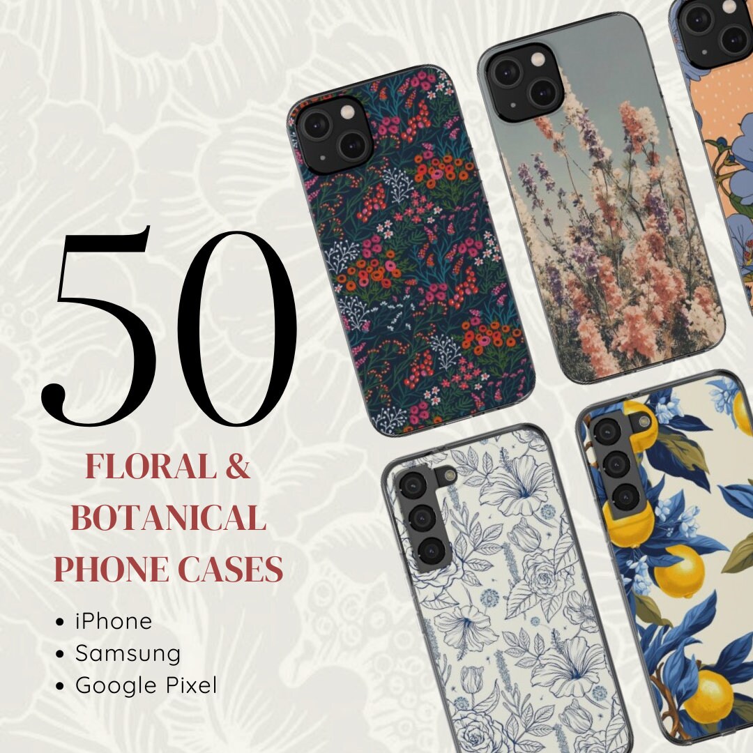 50 Personalized Floral & Botanical Phone Cases Customized Casing ...