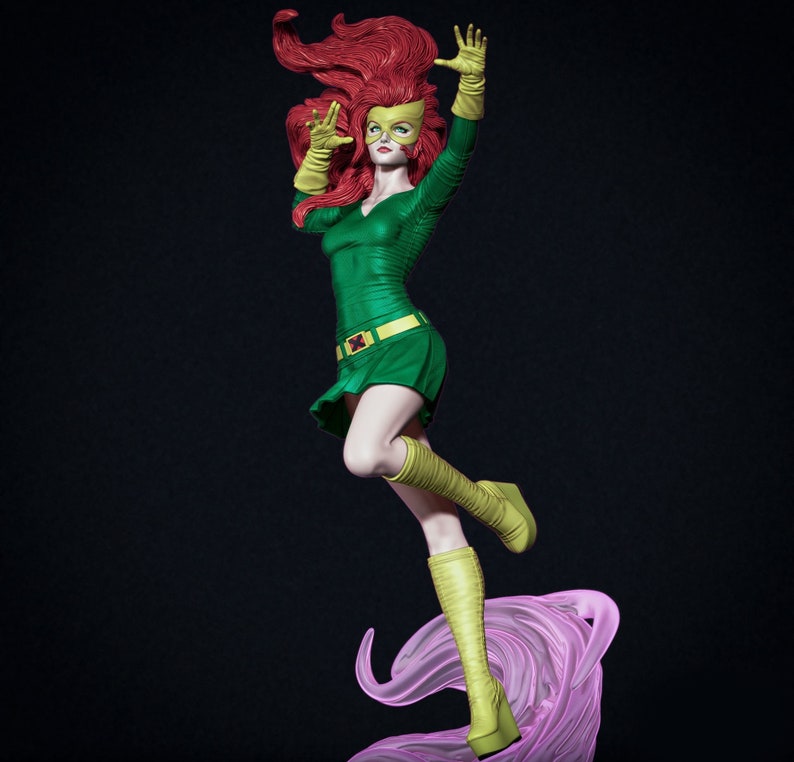 Jean Grey Statue, 3D Model, Stl File for 3D Printers, Digital File ...