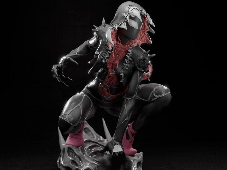 Gwenom Statue, 3D Model, Stl File for 3D Printers, Digital File, Comics ...