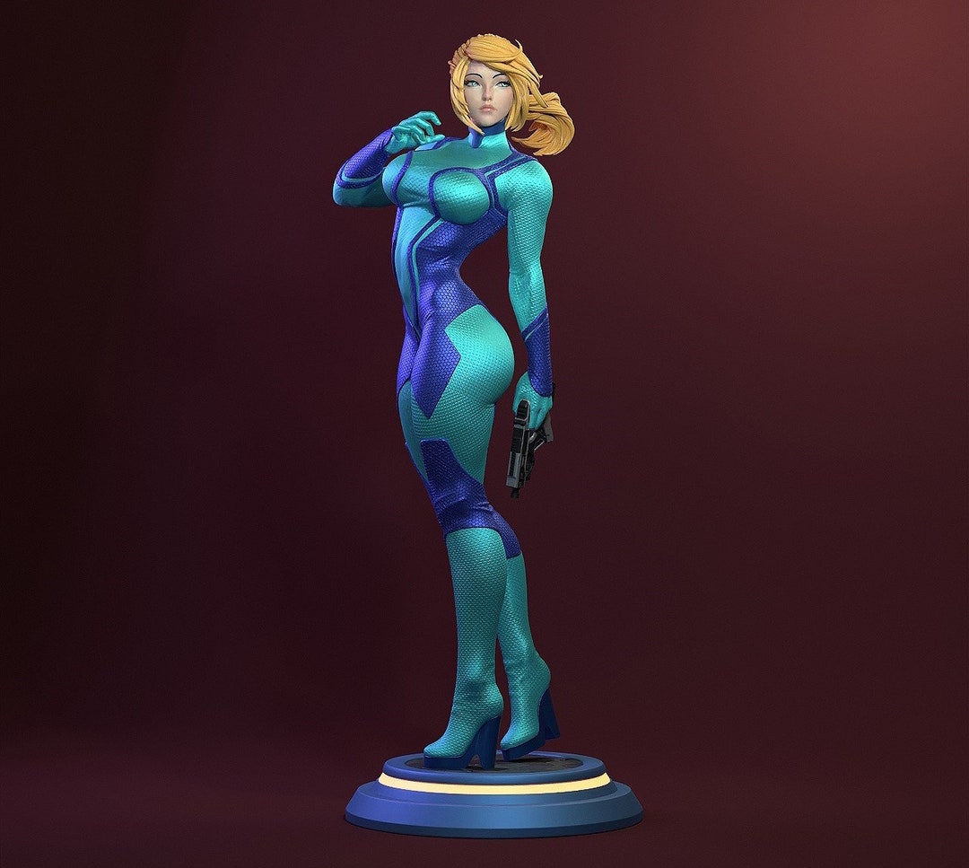 Samus Statue, 3D Model, Stl File for 3D Printers, Digital File, Comics ...