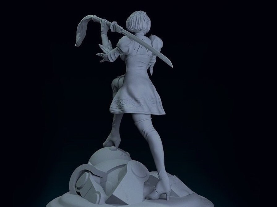 2B Robot Figure, 3D Model, Stl File for 3D Printers, Digital File ...