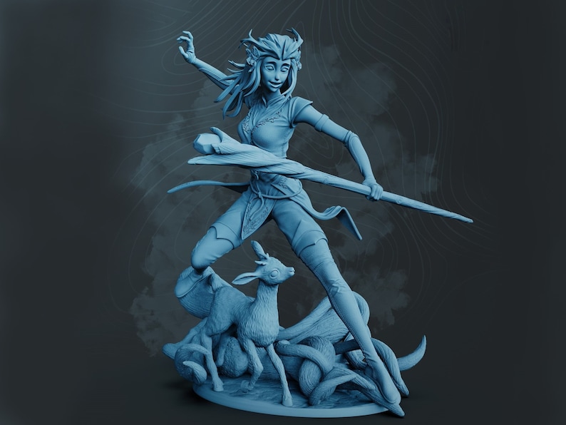Keyleth Statue, 3D Model, Stl File for 3D Printers, Digital File ...