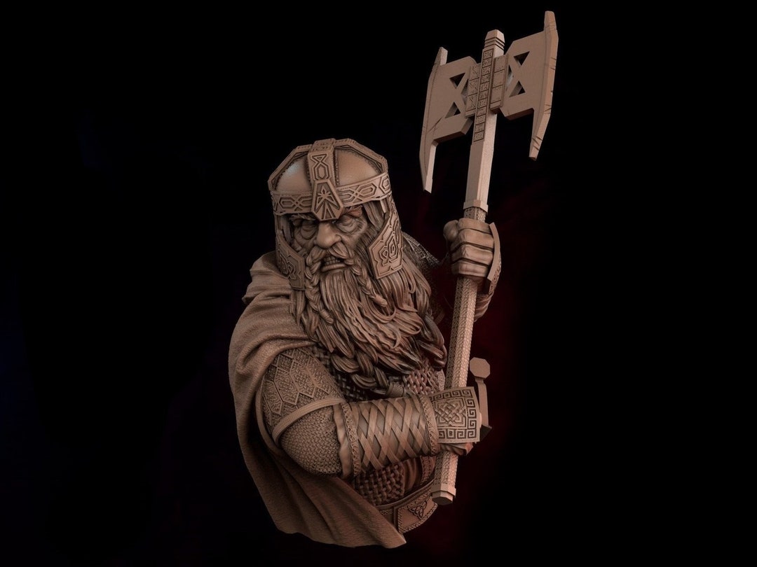 Dwarf Bust, 3D Model, Stl File for 3D Printers, Digital File, Comics ...