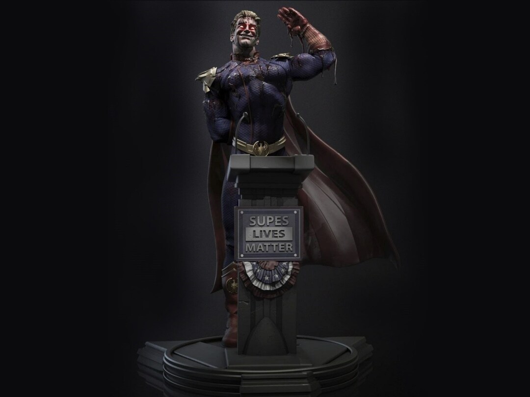 Homelander Statue, 3D Model, Stl File for 3D Printers, Digital File ...